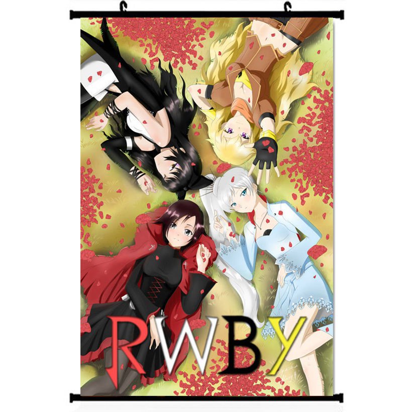 RWBY Volume 2 3 Anime Cartoon Poster Wall Ruby Rose 32x24