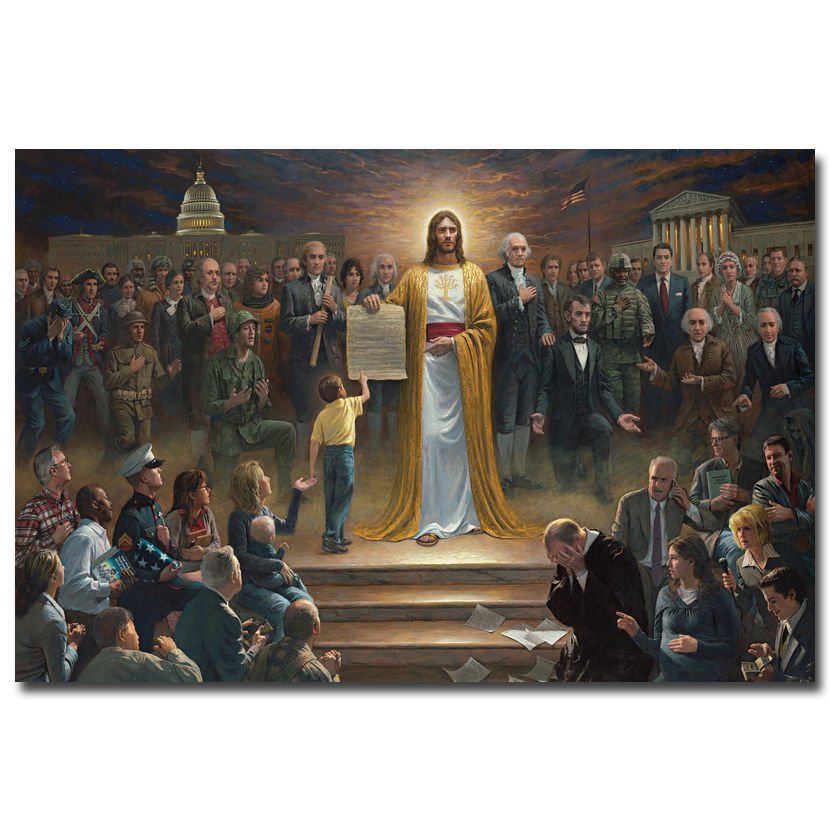 Jesus Christ Motivational Poster Print Wall Decor 32x24