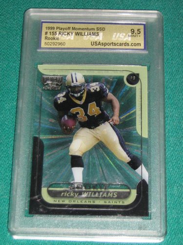 1999 Playoff Momentum SSD Ricky Williams Rookie Card - USA 9.5 - GRADED