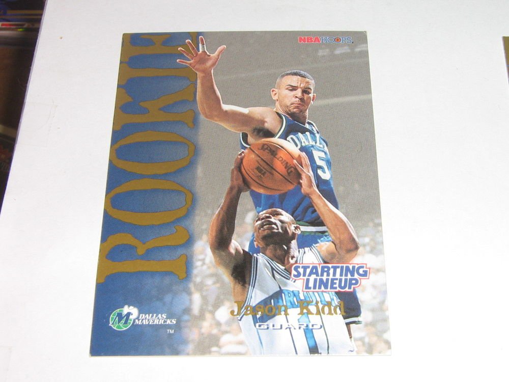 1993 Kenner Starting Lineup Card Jason Kidd Rookie Card