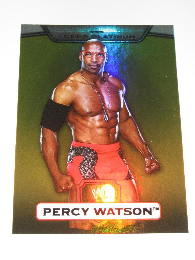 PERCY WATSON - 2010 Topps WWE Platinum GOLD Refractor #41 - #19 of 50 made
