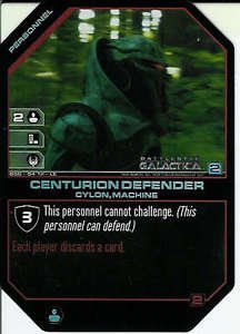Battlestar Galactica CCG CENTURION DEFENDER - Cylon - BSG-04/12 LE FOIL