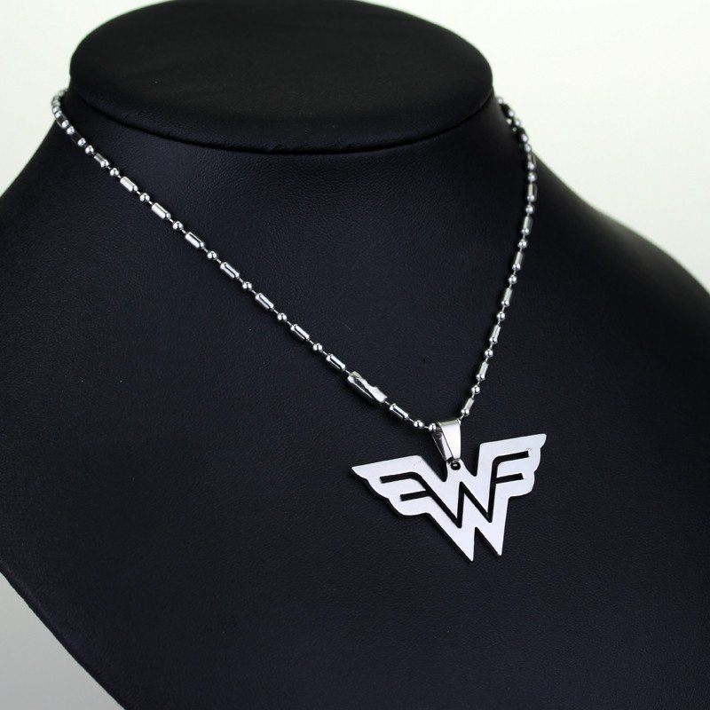 DC Wonder Woman Logo Pendant Necklace - Gold/Silver