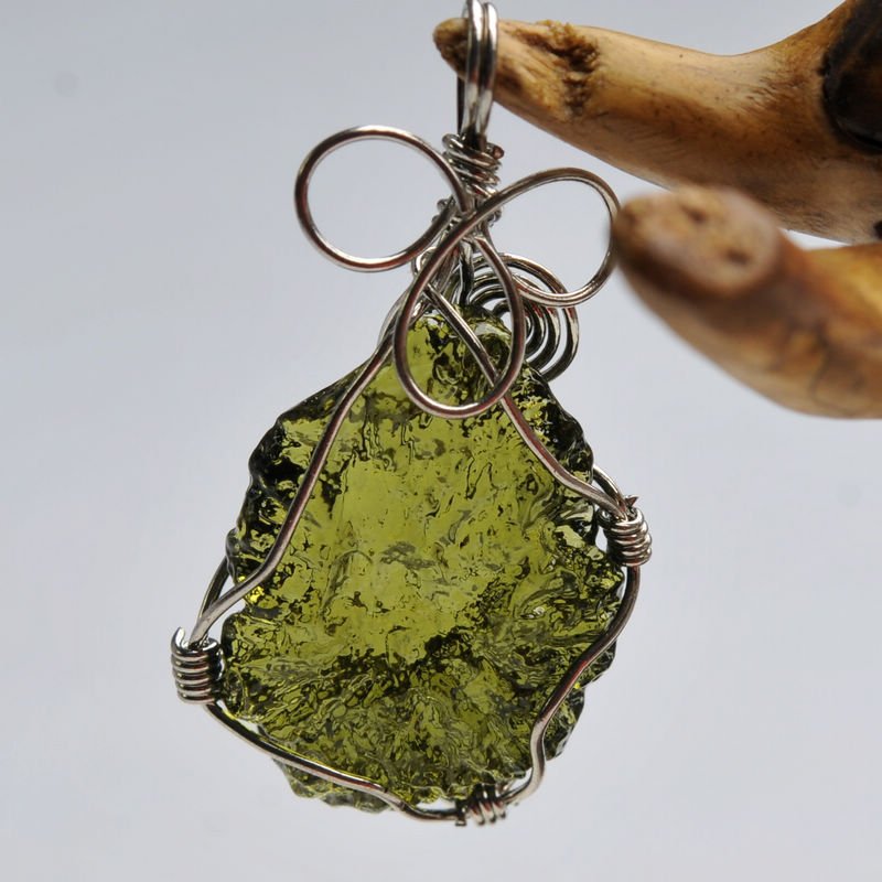 Natural Moldavite Aerolite Czech Meteorite Crystal Energy Reiki Healing ...