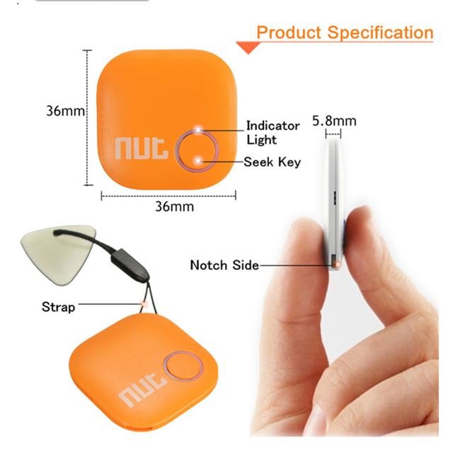Mini Smart Alarm Nut 2 Tracker Locator For iPhone Android