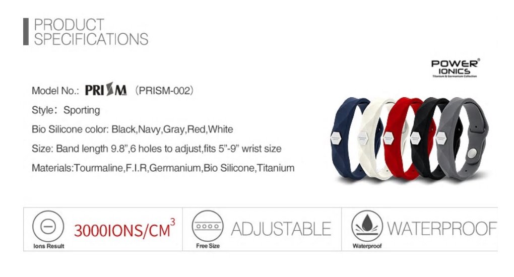 Power Ionics Prism 3000 Ions Titanium, Tourmaline, Germanium, FIR ...