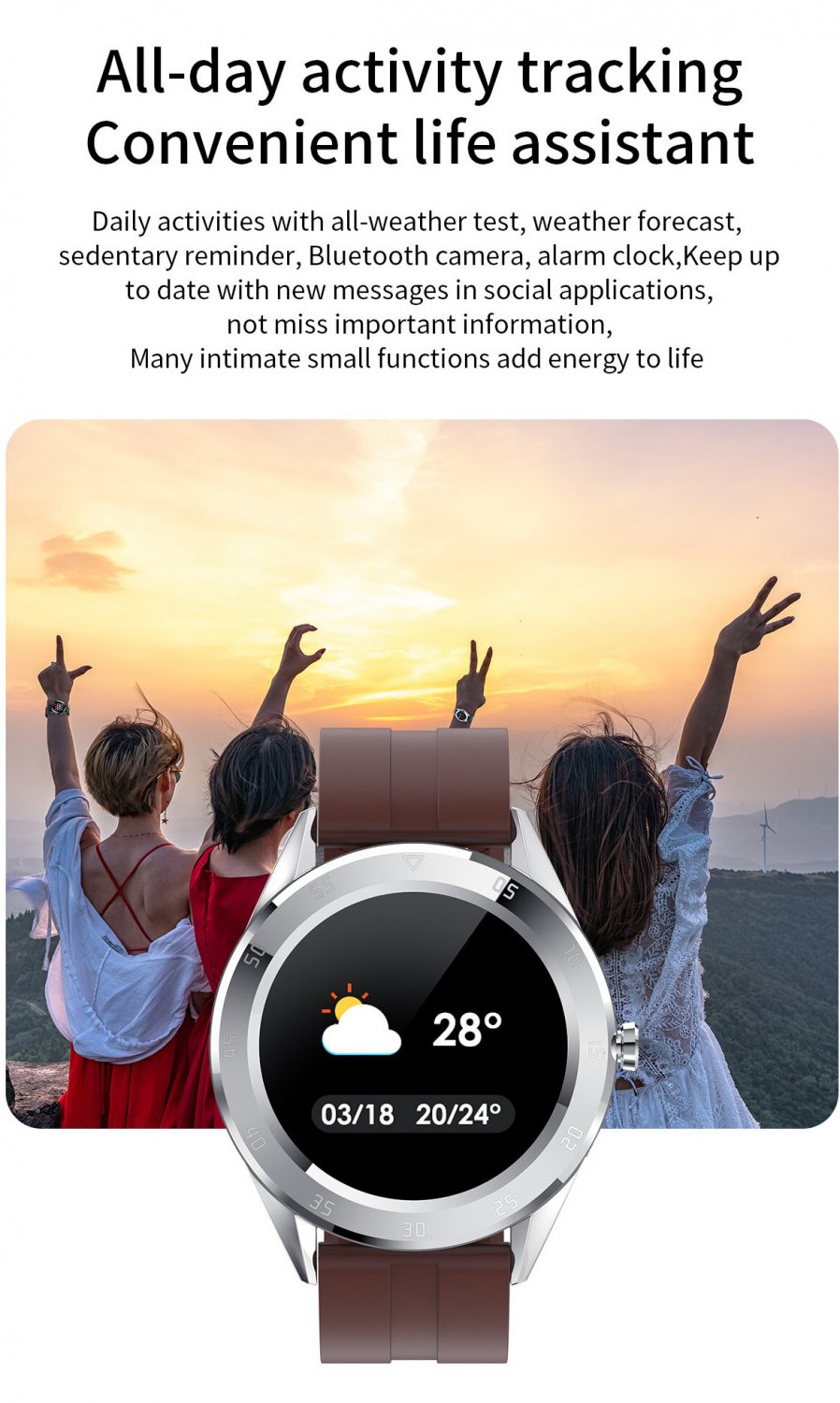 Y10 1.54' Bluetooth Call Multiple Dial Heart Rate Blood Pressure Oxygen Monitor IP68 Smart Watch