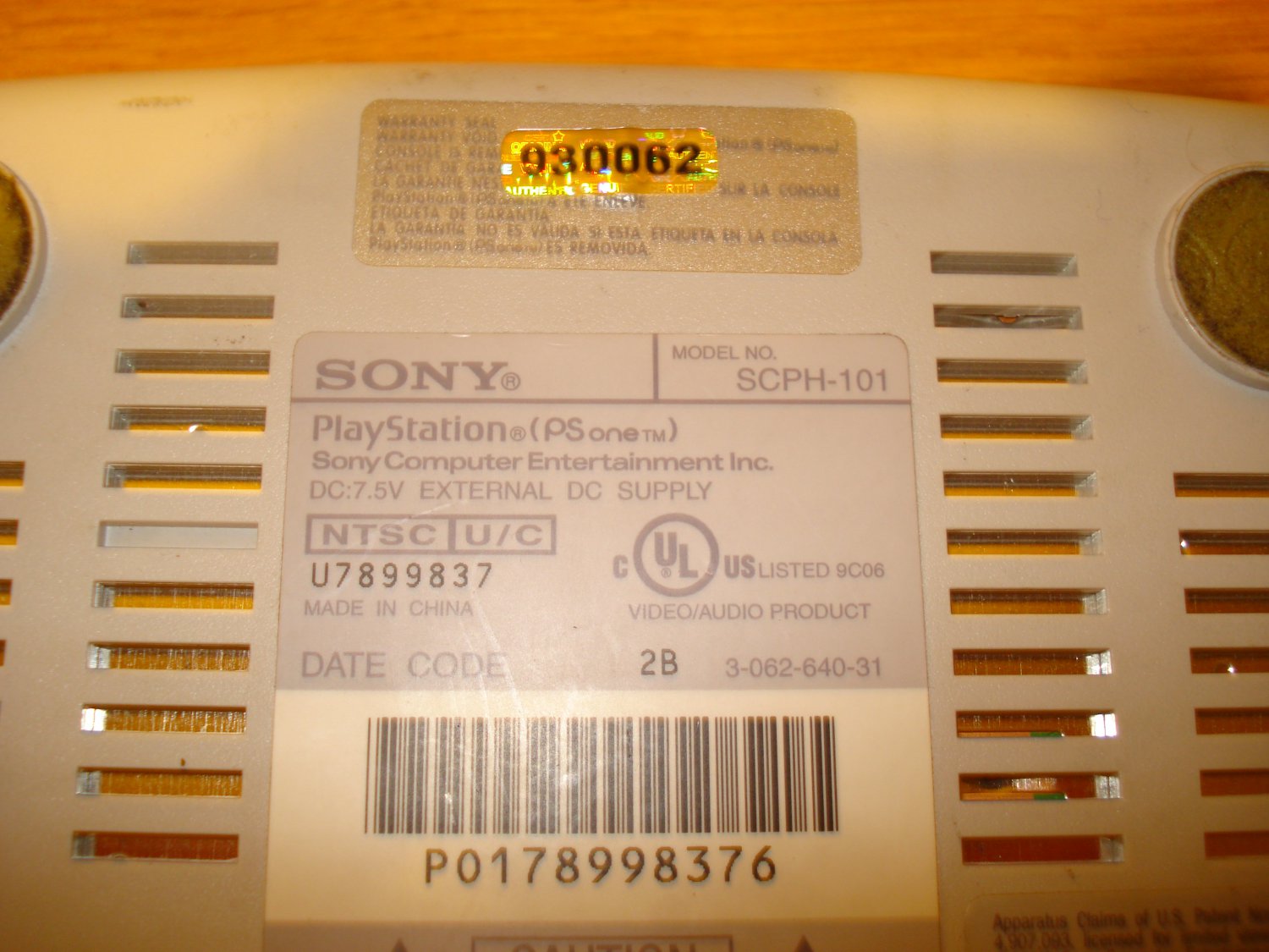 Modded Sony PlayStation PSone White PS1 (NTSC - SCPH-101). Mod Chip ...