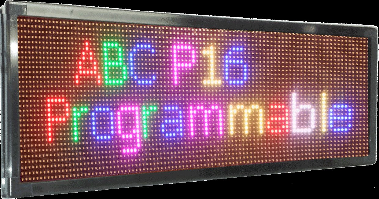10"x50" Full Color (RGB) 16mm Outdoor Scrolling Programmable LED Sign