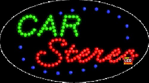 15" x 27" Animated Car Stereo LED Sign