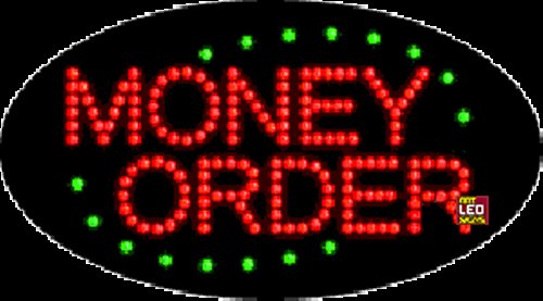 15" x 27" Animated Money Orders LED Sign