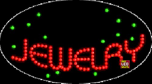 15" x 27" Animated Jewelry LED Sign with Logo