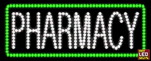 12" x 24" Pharmacy LED Sign with Border
