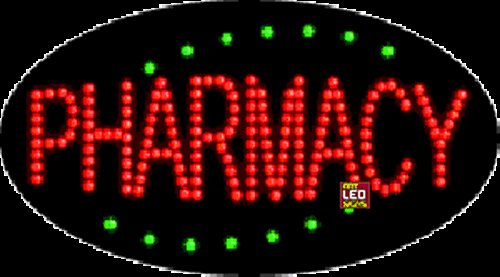 15" x 27" Animated Pharmacy LED Sign
