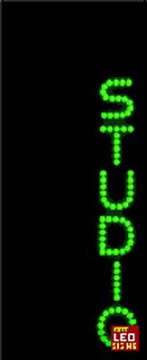 24" x 12" Animated Vertical Photo Studio LED Sign