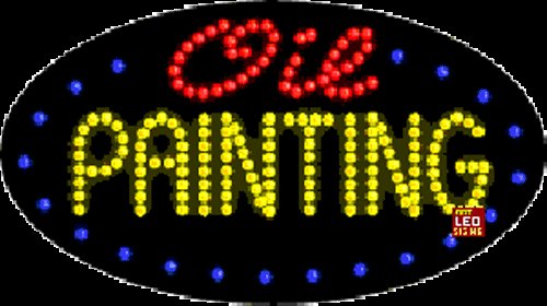 15" x 27" Animated Oil Printing LED Sign