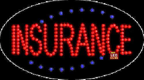 15" x 27" Animated Insurance LED Sign