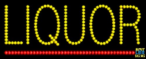 12" x 24" Liquor LED Sign