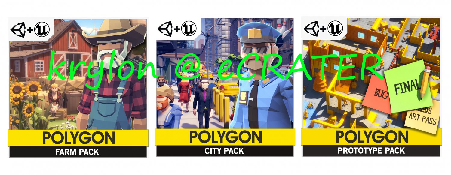 [Digital Delivery] Polygon Bundle Pack - Farm, City, and Prototype ...