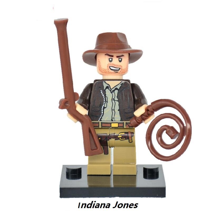 Indiana Jones Movie Character Minifigure Lego Mini Figure Build block