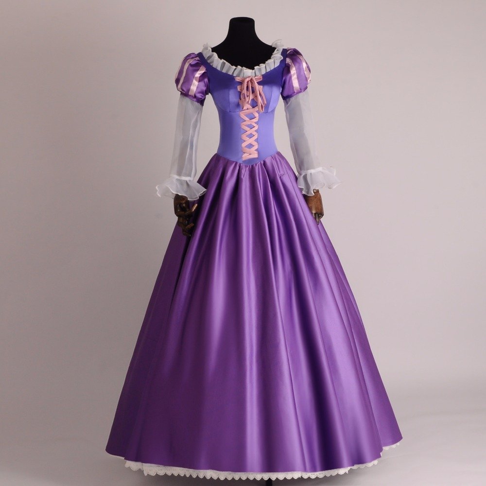 Tangled Rapunzel Princess Character Embroidered Costume Adult Custom Design