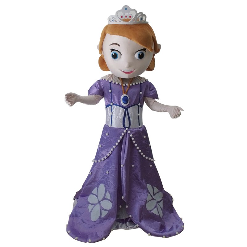 Princess Sophia Character Adult Mascot Costume Halloween Cosplay Party