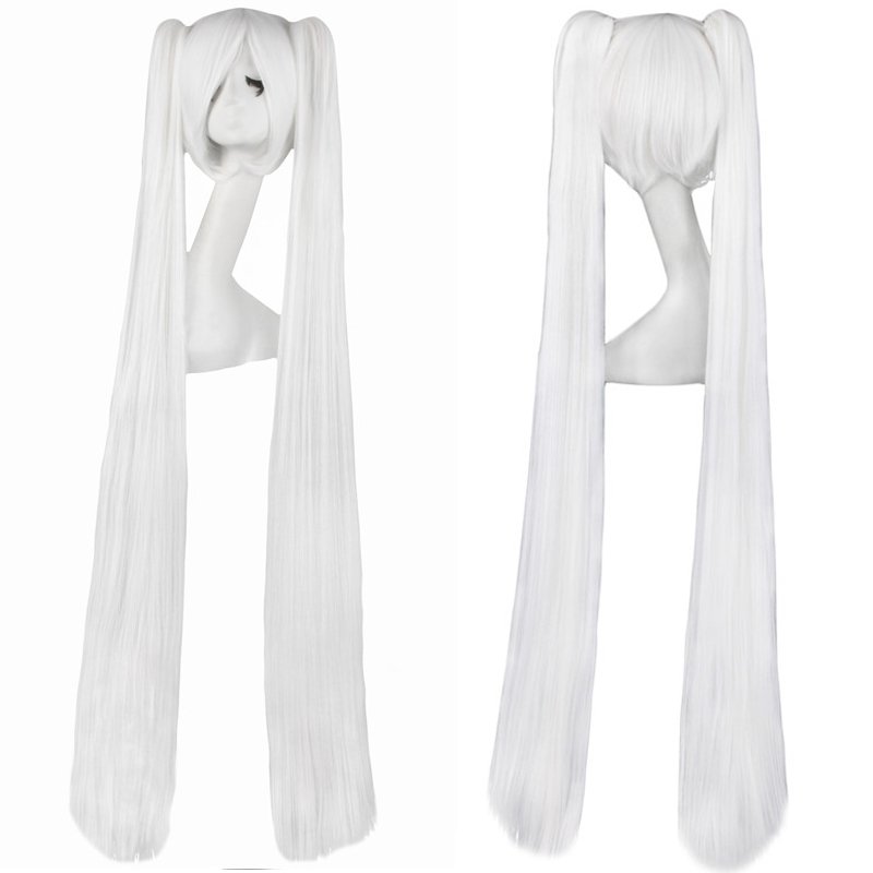 Cosplay Extra Long White Anime costume Accessory Female HALLOWEEN