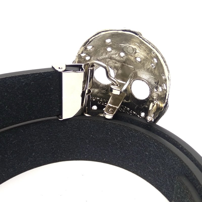 Jason Voohres Friday the 13th Men's Horror fashion belt and buckle -Black