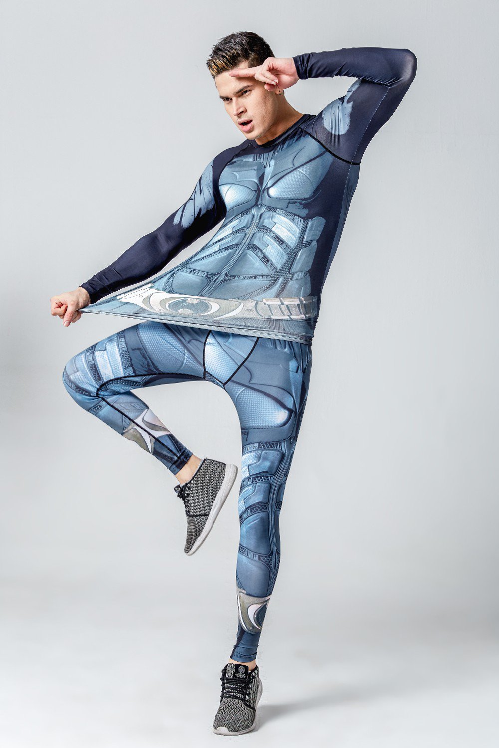 Batman Superhero fitness full body gear workout gym wear