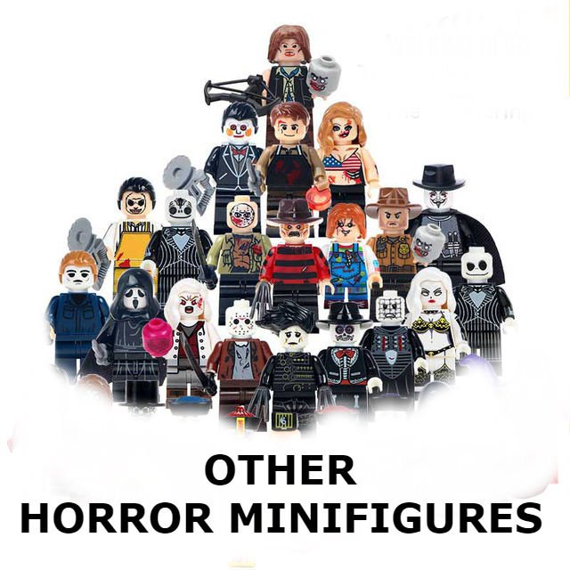 Horror Film 15pc Horrorwood Lego Minifigures - Exorcist, Pinhead, Jason ...