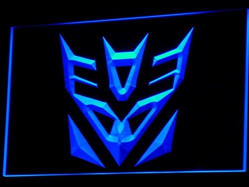 Transformers Cartoon LED Neon Sign 3D Optimus Prime character logo