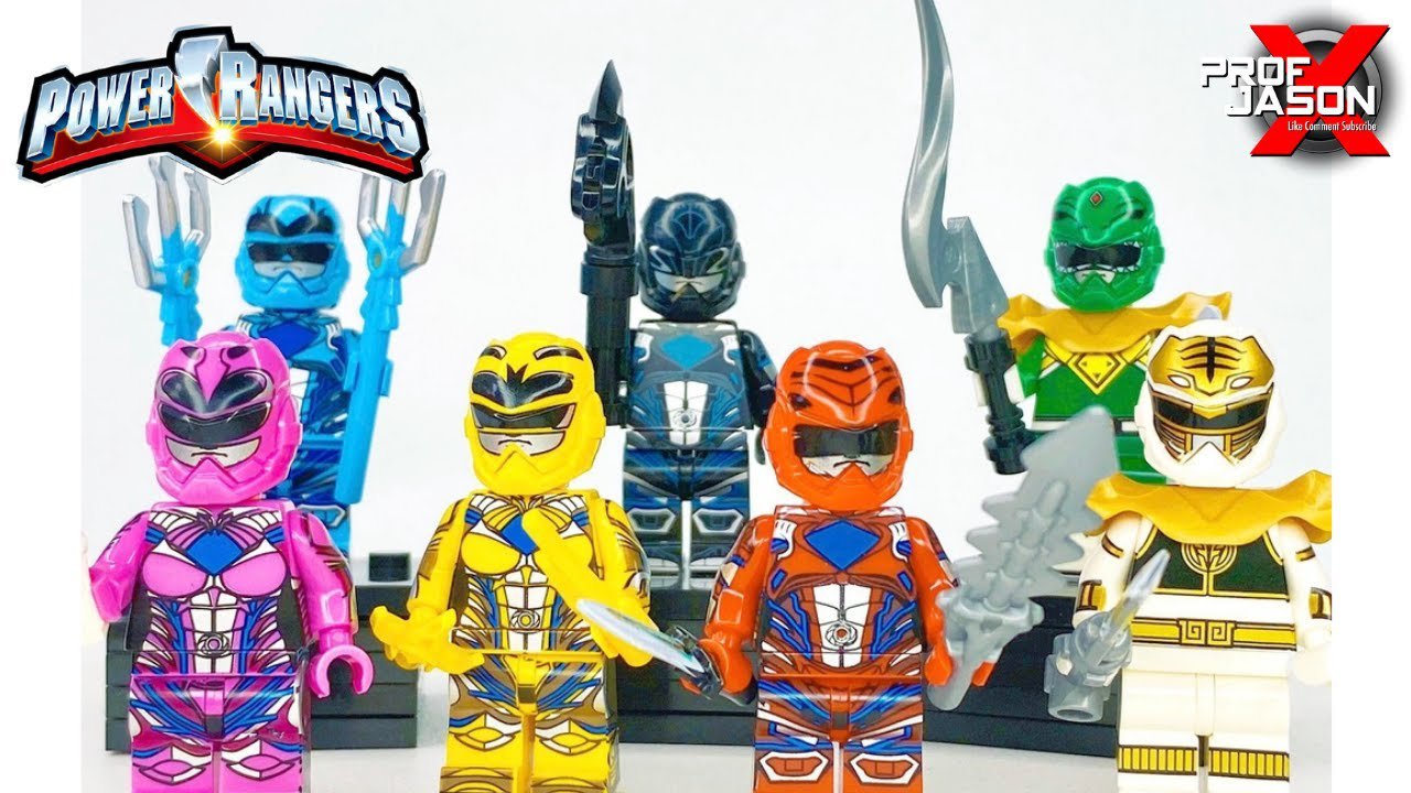 Power Rangers 7pc Character Minifigure Lego Mini Figure Build block set