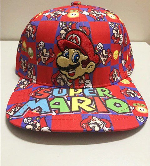 Super Mario Bros Snapback Cap Hat Mario Luigi