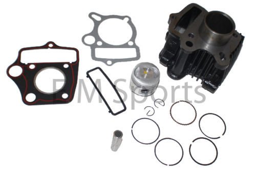 Engine Motor Cylinder Kit Piston Rings For 49cc 50cc BAJA BA49 BA50 Atv ...