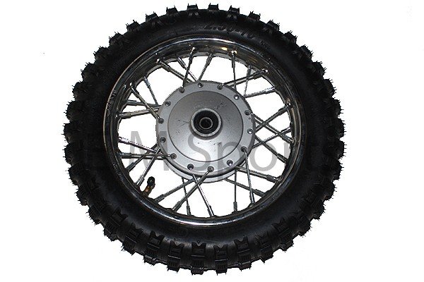 Dirt Pit Bike Front Wheel Tire Rim 70cc 110cc Motovox MVX70 MXV110 Parts