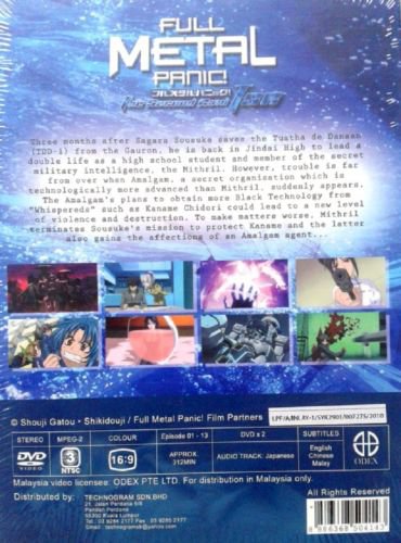 Full Metal Panic Complete SEASON 2 DVD Licensed BOX SET 1-13 END NTSC ...