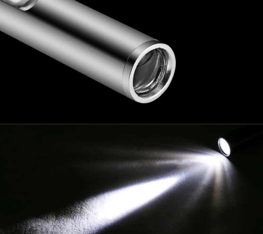 Medical Handy Pen Light USB Rechargeable Mini Nursing Flashlight LED Torch