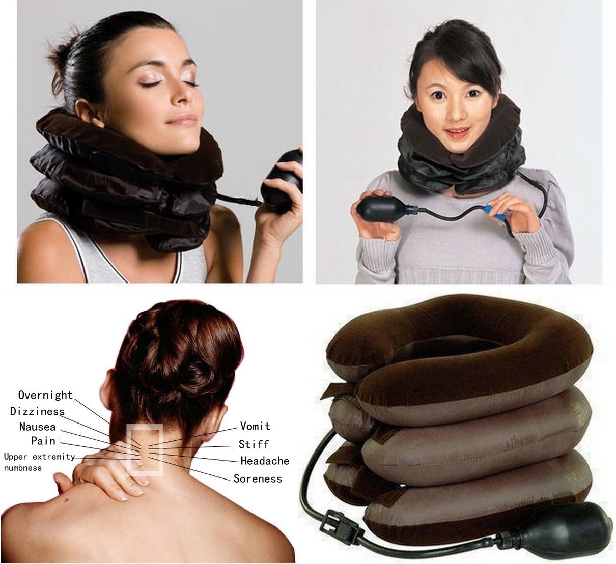 Neck Stretcher Pain Relief Shoulder Tension Back Traction Adjustable ... Neck Stretcher Pain Relief Shoulder Tension Back Traction Adjustable ...