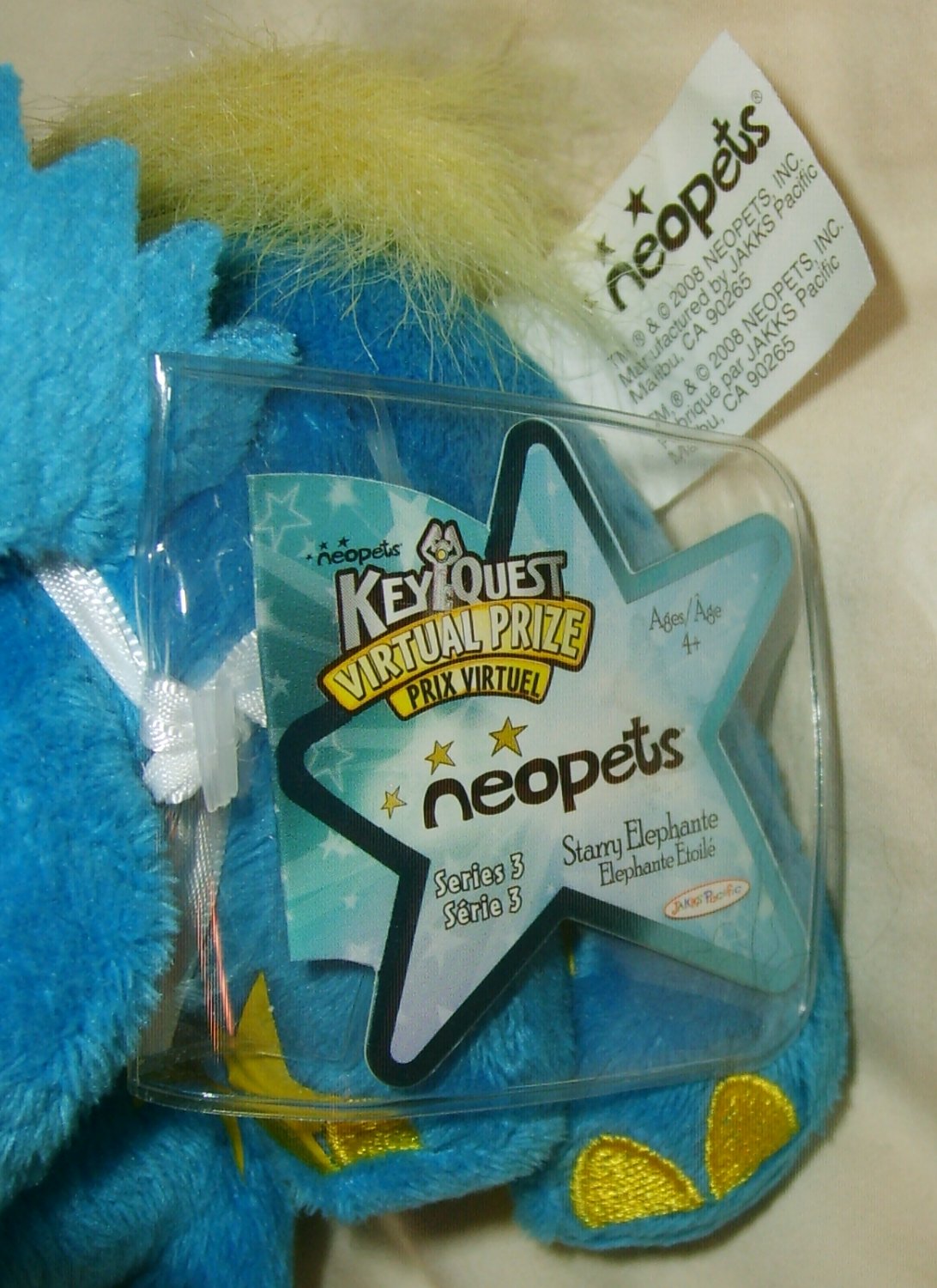 Neopets Starry Elephante Plushie Series 3 NWT