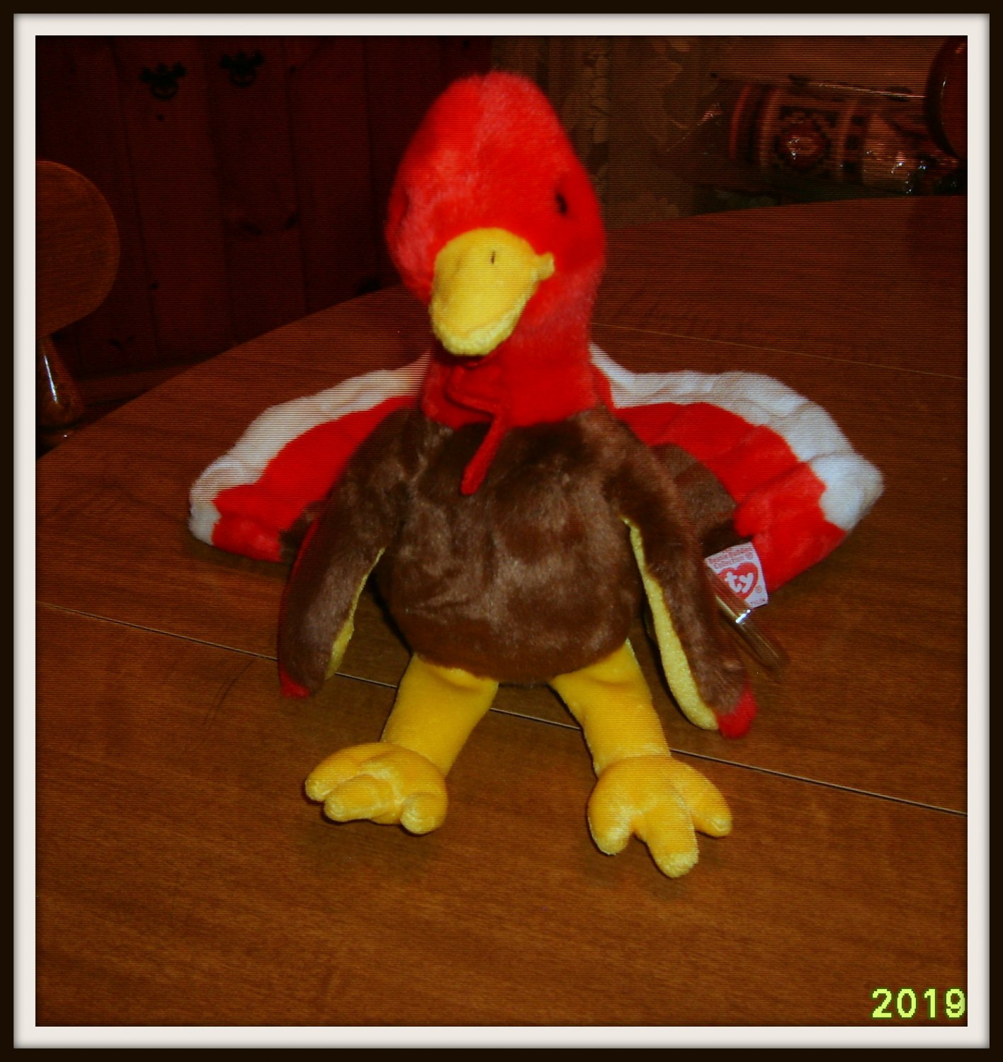 Ty Beanie Buddy Gobbles the Turkey BNWT 1999