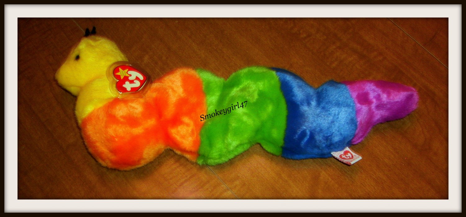 Ty Beanie Buddy INCH the Inchworm 1999 Release RARE NWTs