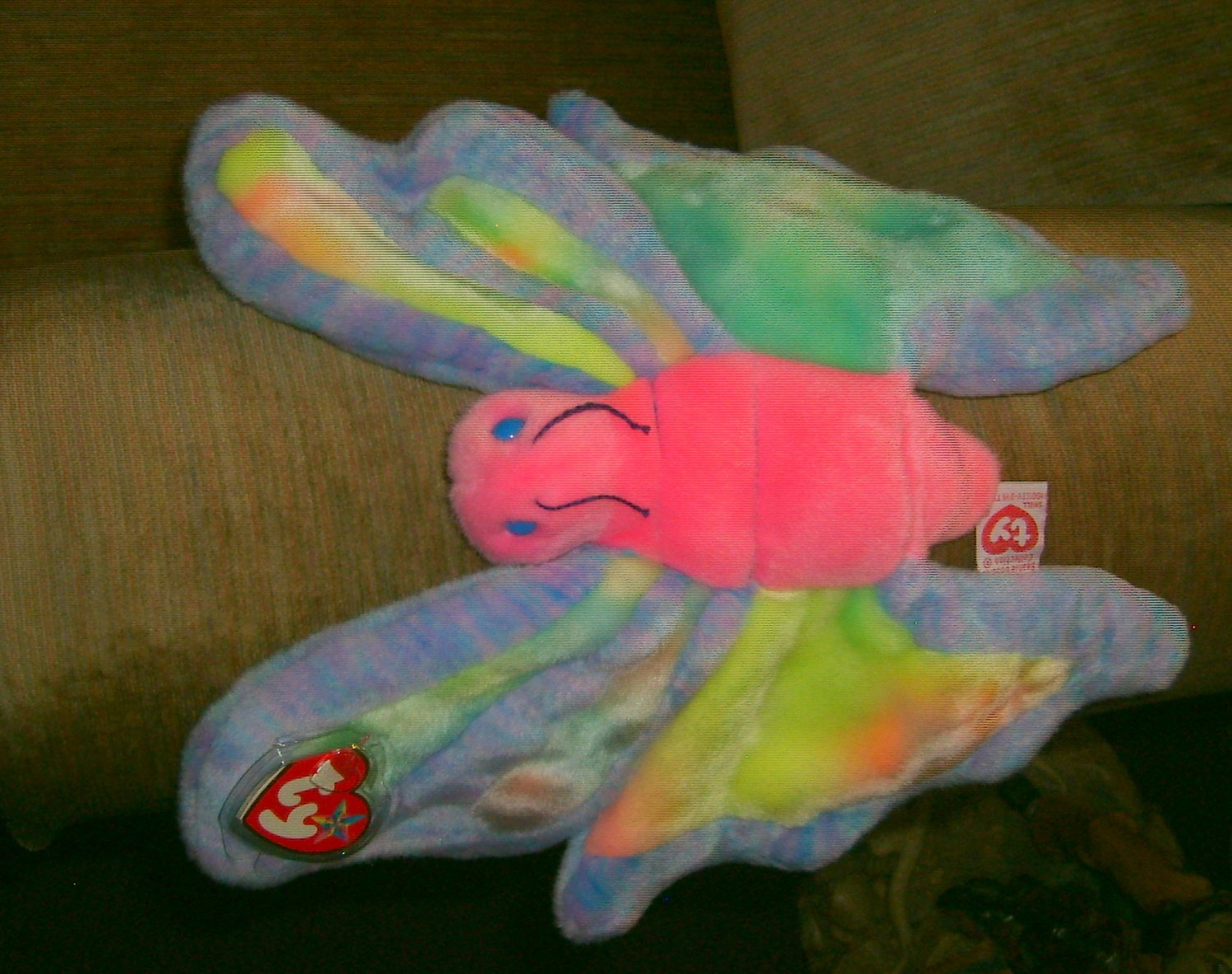 Ty Beanie Buddie Butterfly FLITTER - 2000 Release NWT