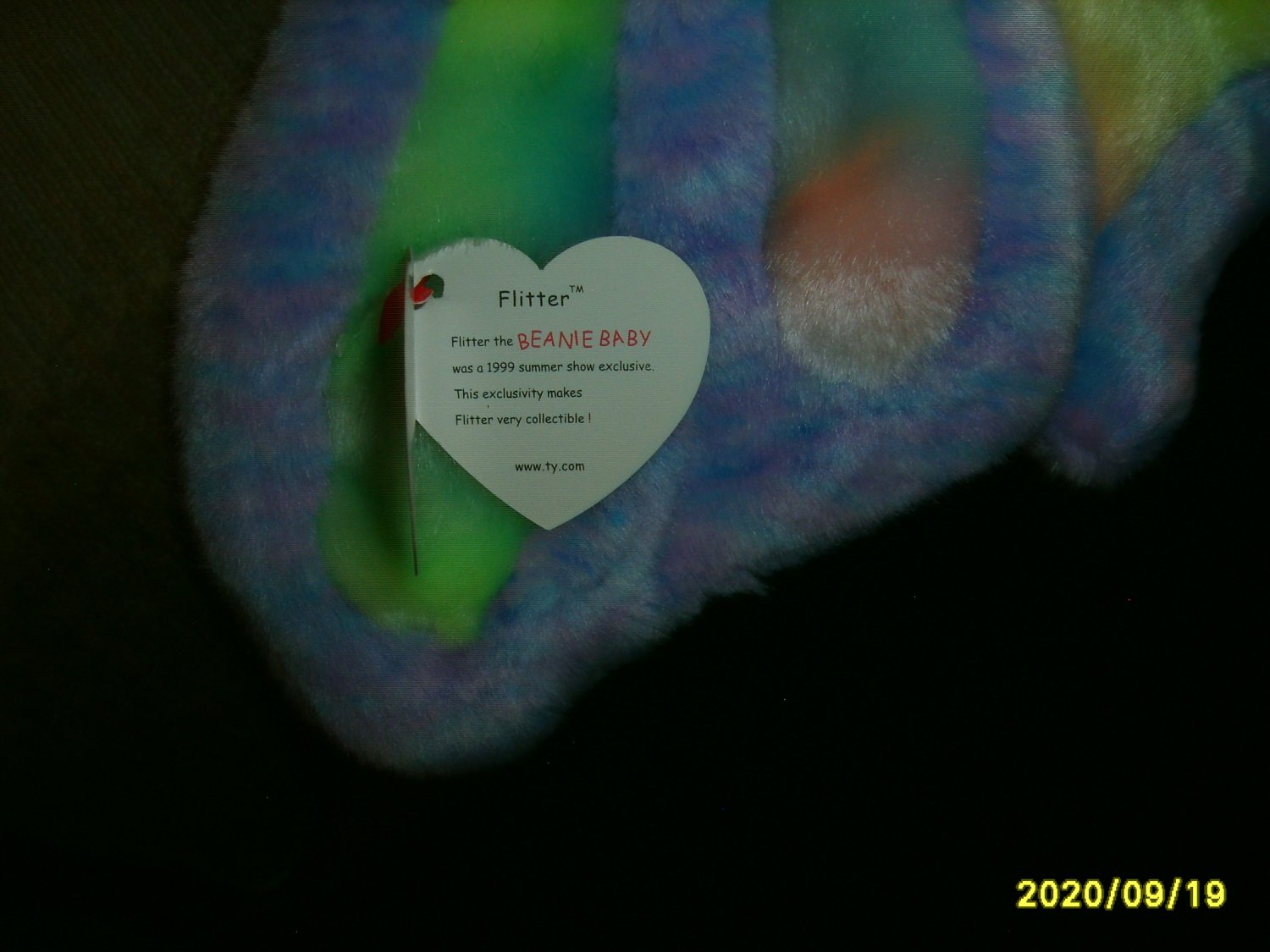 Ty Beanie Buddie Butterfly FLITTER - 2000 Release NWT