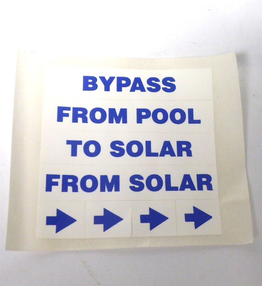 Pentair Compool Solar System Decal Pool Sticker Decal Label