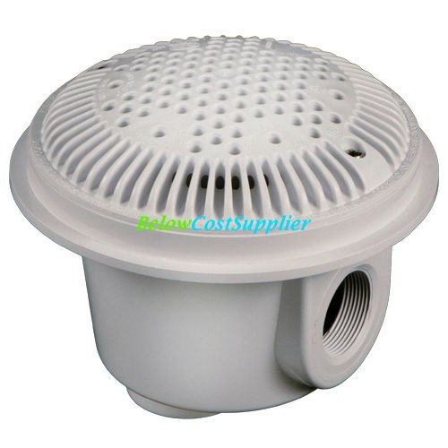 Hayward WG1054AVPAK2 8" Suction Outlet for Concrete Pools - White Pack of 2