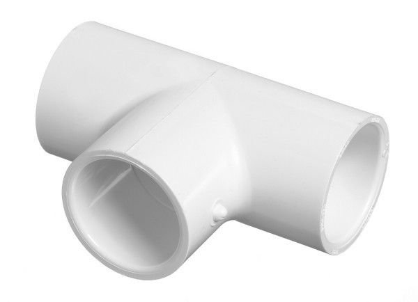 Spears 401-120 12" PVC Tee Socket SCH40 White 401120 Schedule 40 "T ...