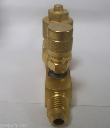 NDL NBV14FFS - 1/4" Ductless Mini Split Ball Valve MNPT Side Schrader valve