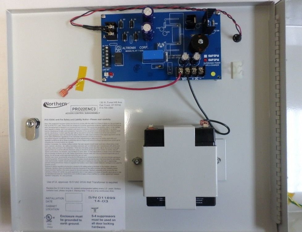Honeywell PRO22ENC3 Remote Enclosure with Power Supply and Battery SMP3PM