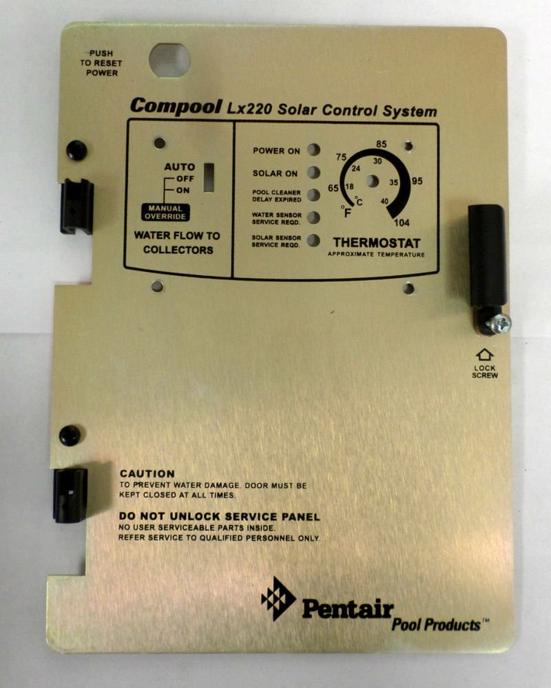 Pentair Compool LX-220 BEZEL Replacement Solar Control Panel LX220