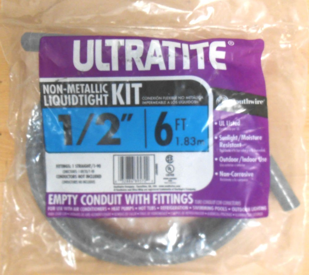 Ultratite Non Metallic Liquid Tight Kit Empty Conduit No Connectors